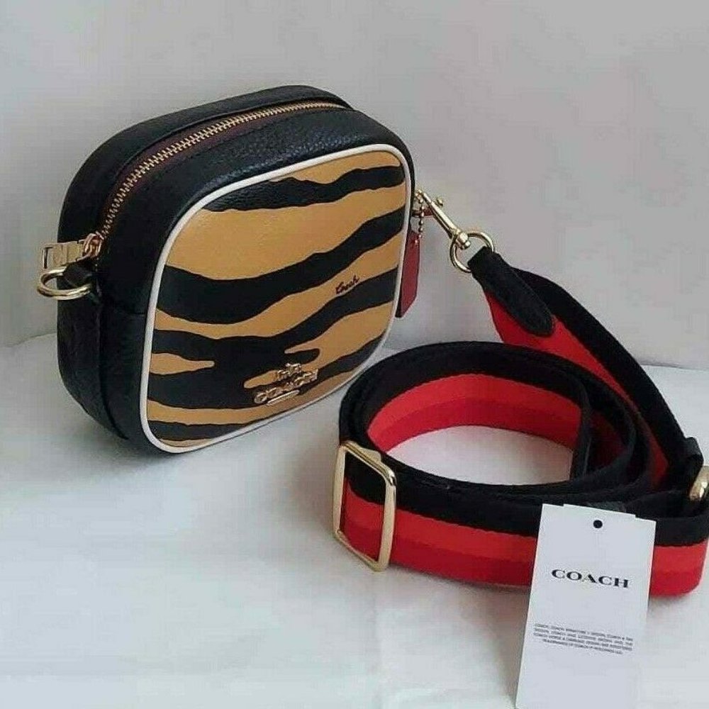 Nwt Authentic Coach Mini Dempsey Camera Bag With Tige… - Gem